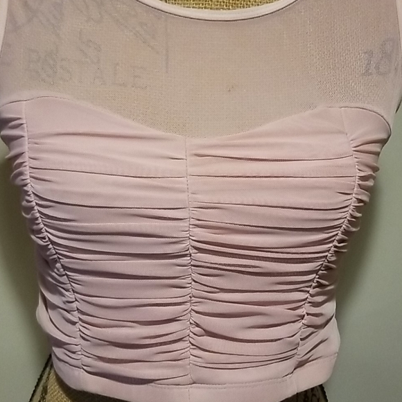 balera | Tops | Balera Rose Crop Top Sweetheart Scrunched | Poshmark